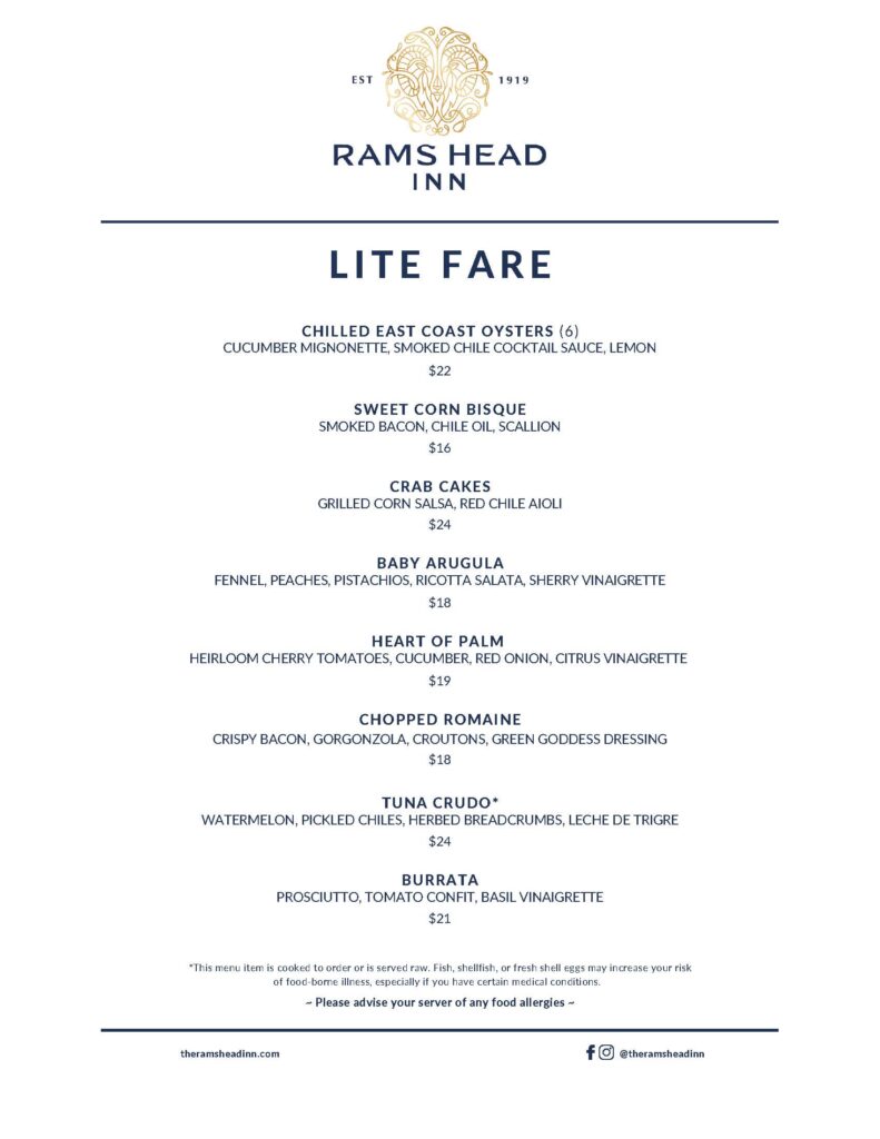 Specialty – THE RAMS HEAD INN