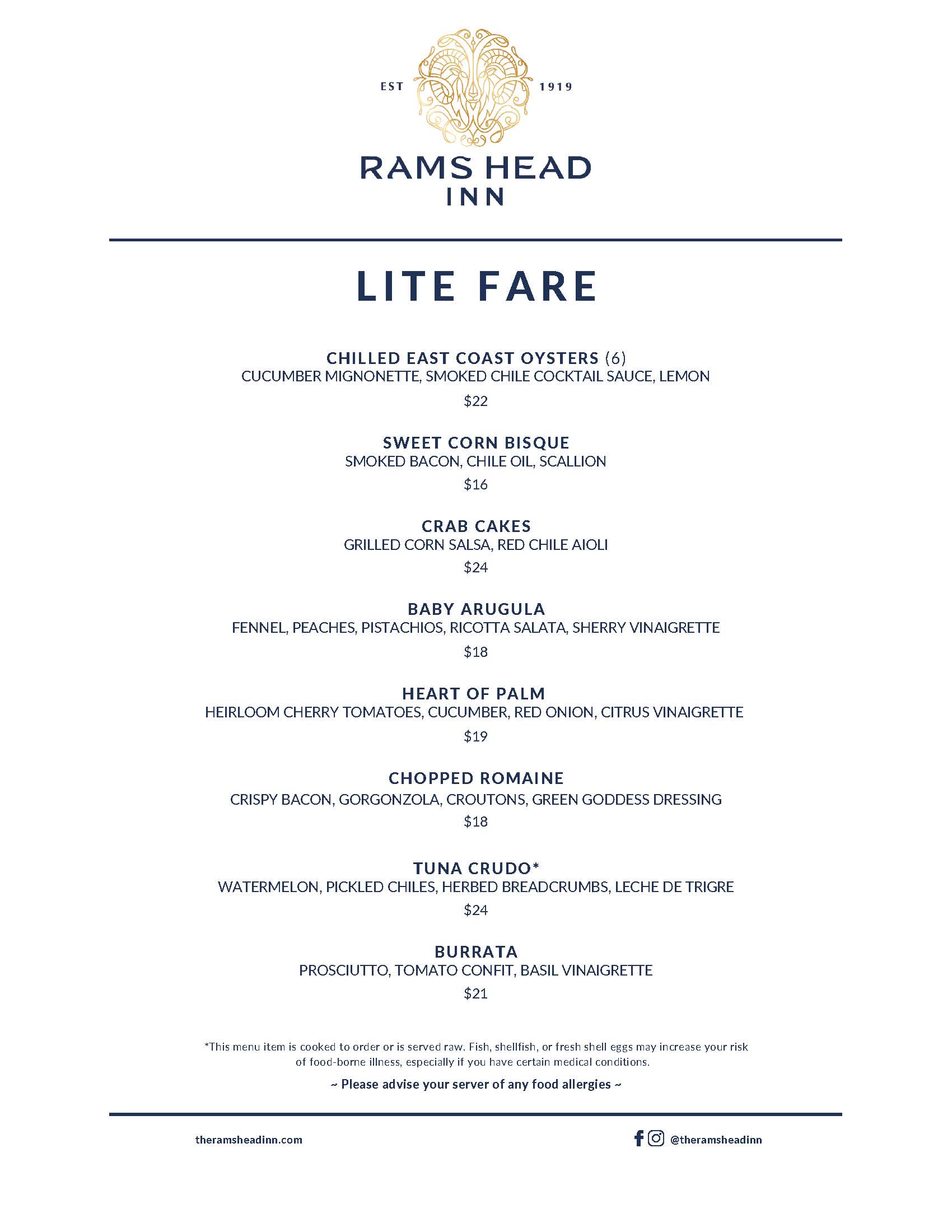 Specialty – THE RAMS HEAD INN